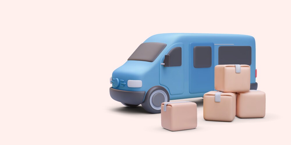 Delivery Van Cartoon Vector Images (over 7,200)