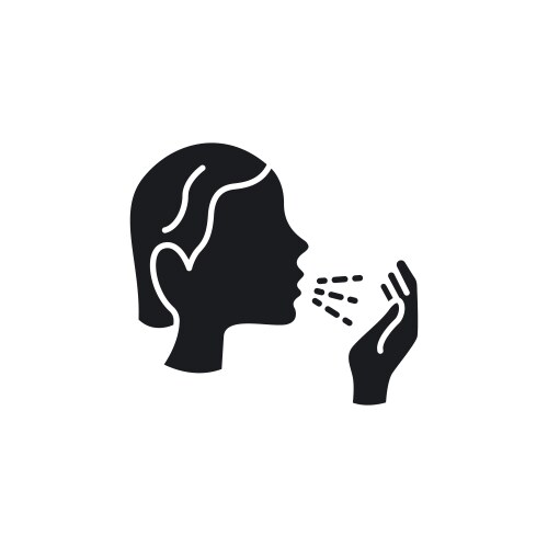 Cough icon Royalty Free Vector Image - VectorStock