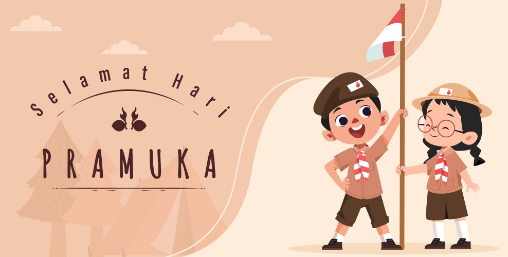 Scout day Royalty Free Vector Image - VectorStock