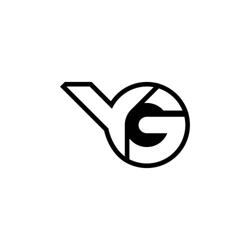 Yg or gy logo and icon design Royalty Free Vector Image