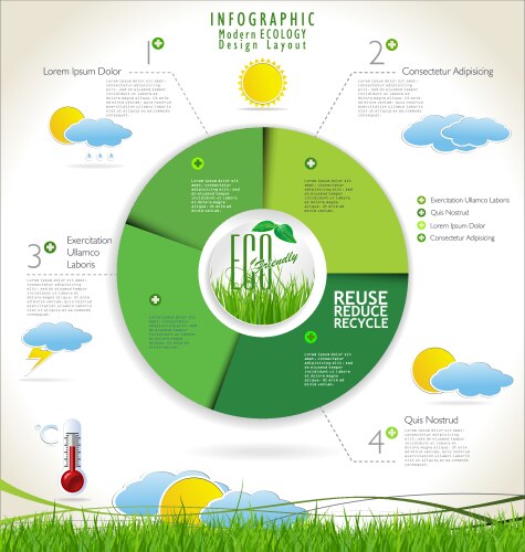 Modern weather forecast design layout Royalty Free Vector