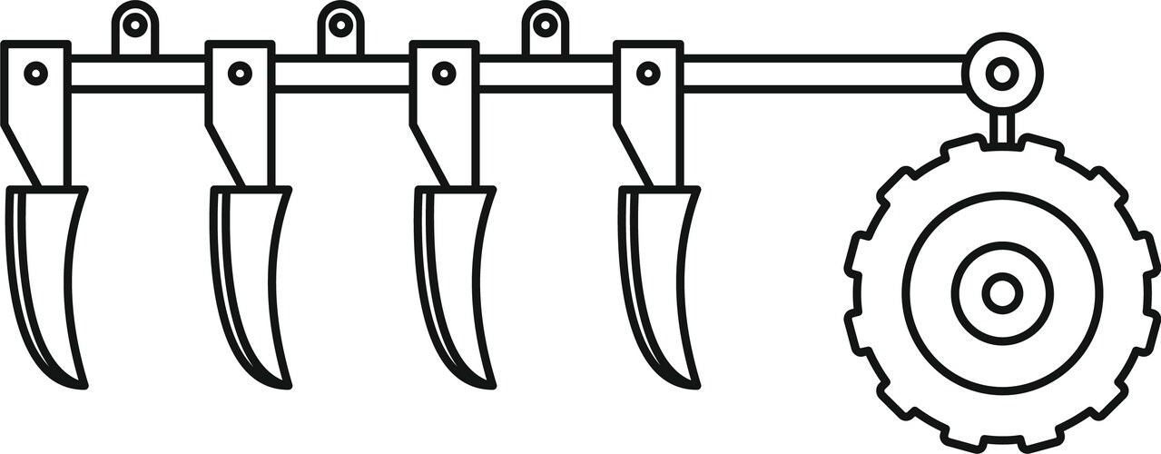 Tractor Outline Plow Vector Images (over 750)