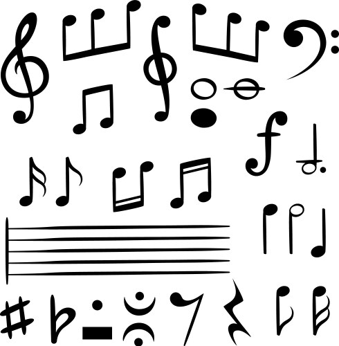 Music Notes Silhouette Vector Images (over 23,000)