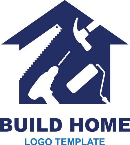 Build home logo for your construction company Vector Image