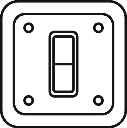 Electric switch icon simple style Royalty Free Vector Image