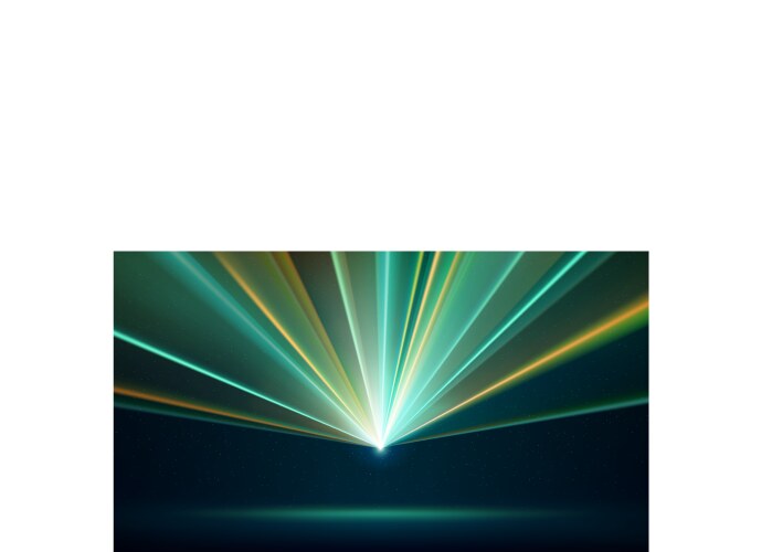 Laser light show bright led beams dj party Vector Image