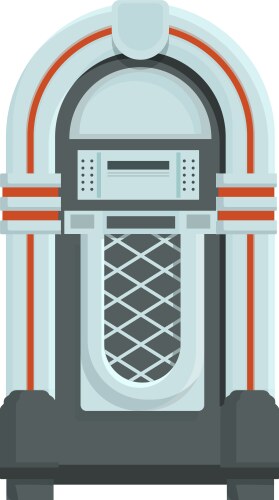 Vintage turntable flat design Royalty Free Vector Image