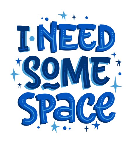 Explore space lettering Royalty Free Vector Image
