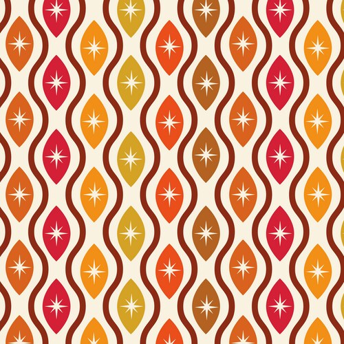 White blue ogee pattern Royalty Free Vector Image