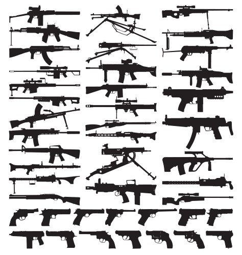Gun Silhouette Vector Images (over 37,000)