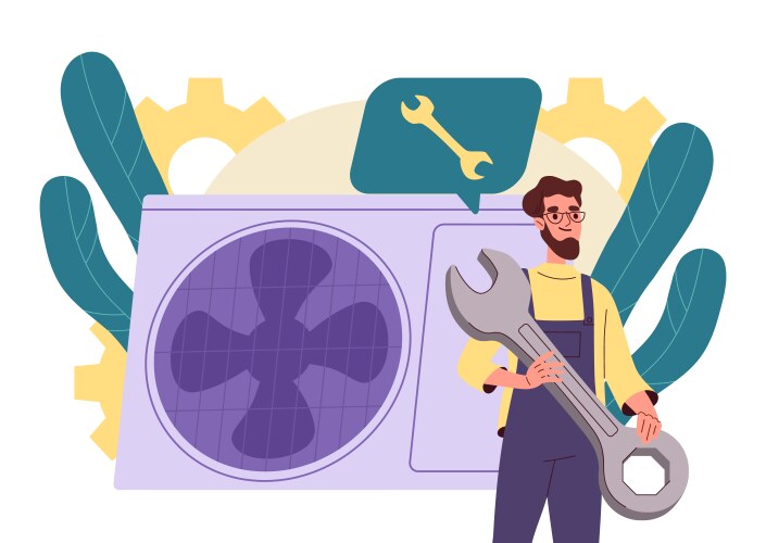 Air Conditioner Repair Man Cartoon Vector Images (over 310)