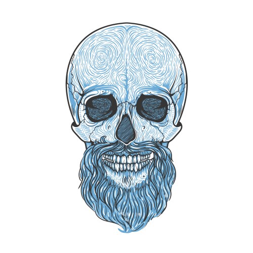 Skull with Beard Vector Images (over 6,700)