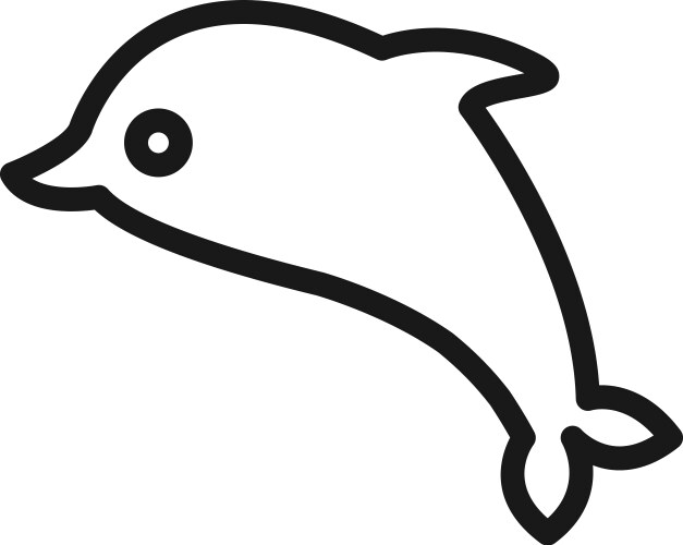 Dolphin Outline Clip Art Dolphin Outline Dolphin Dolphin Free Vector
