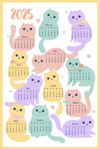Calendar 2025 Vector Images (over 2,900)
