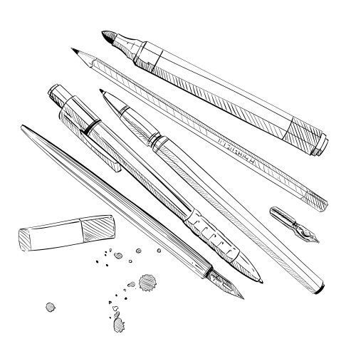 Set of Pens Vector Images (over 150,000)