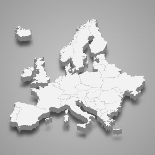 Europe Map Cities Vector Images (over 27,000)