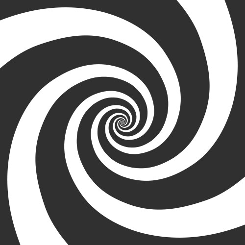 Hypnotic colored shapes abstract round spiral Vector Image