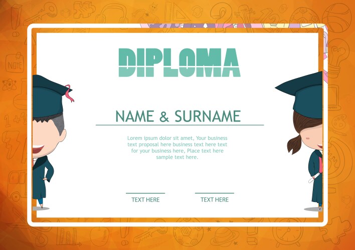 Kindergarten Certificate Border Vector Images (over 1,200)