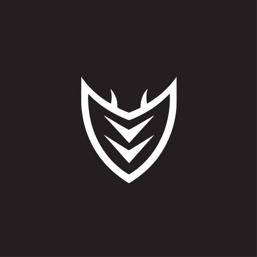 Mh Logo Monogram Shield Crown Luxury Design Vector Image