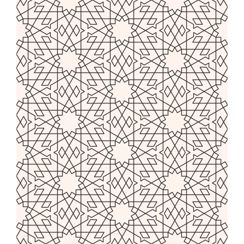 Arabesque pattern seamless traditional Royalty Free Vector