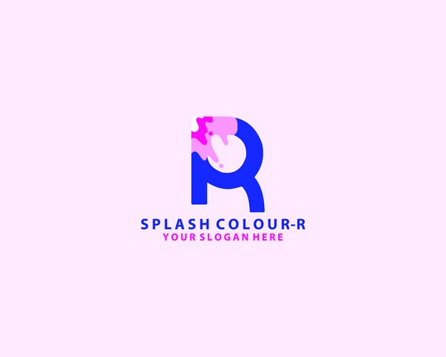 Colorful Paint Splashes Font Letter R Vector Images (41)
