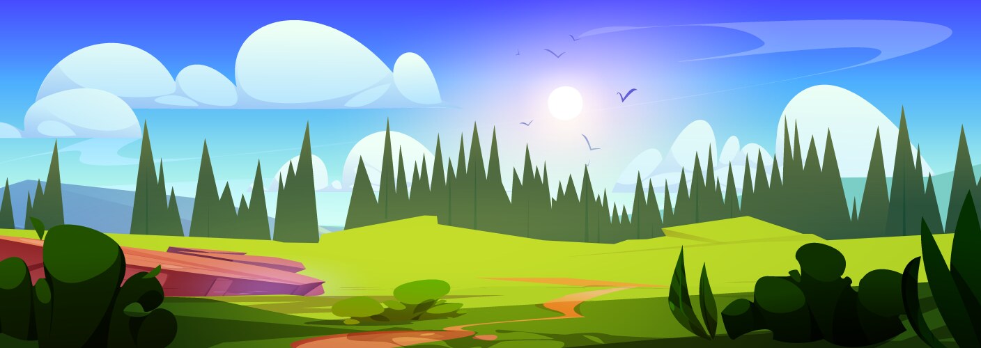 Cartoon Valley Vector Images (over 7,100)