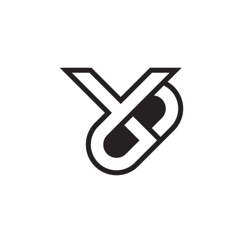 Yg or gy logo and icon design Royalty Free Vector Image