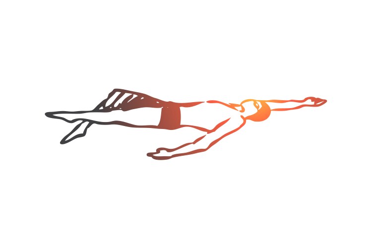 Swimmer Royalty Free Vector Image - VectorStock