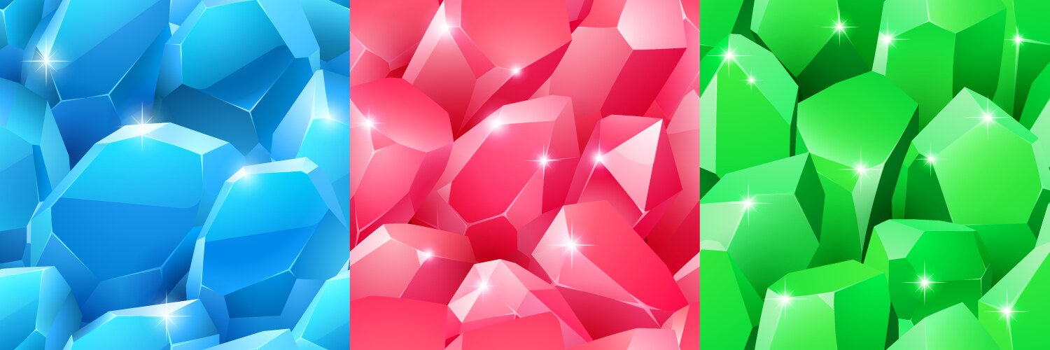 Crystal seamless pattern Royalty Free Vector Image