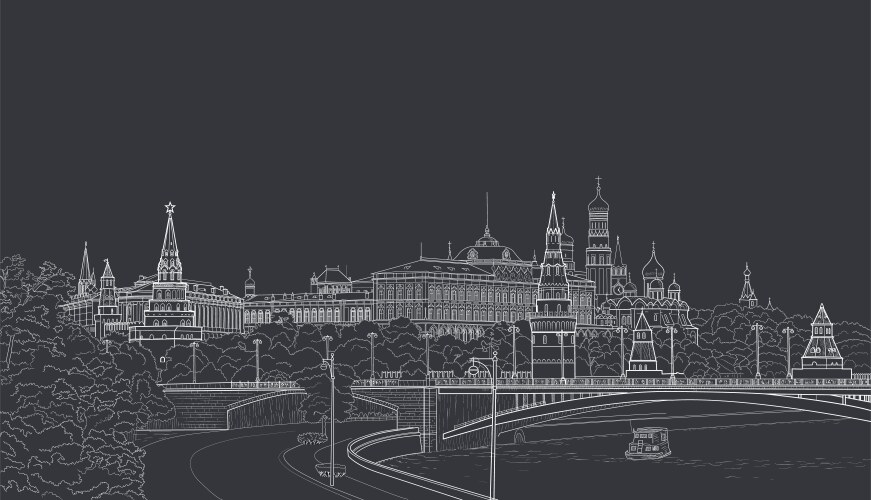 Kremlin Moscow Architecture Vector Images (over 2,100)