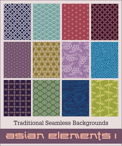 Abstract background with japanese pattern Vector Image