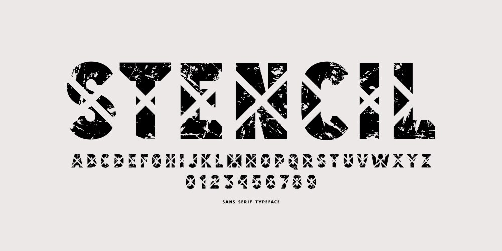 Cyrillic extra condensed cross out sans serif font