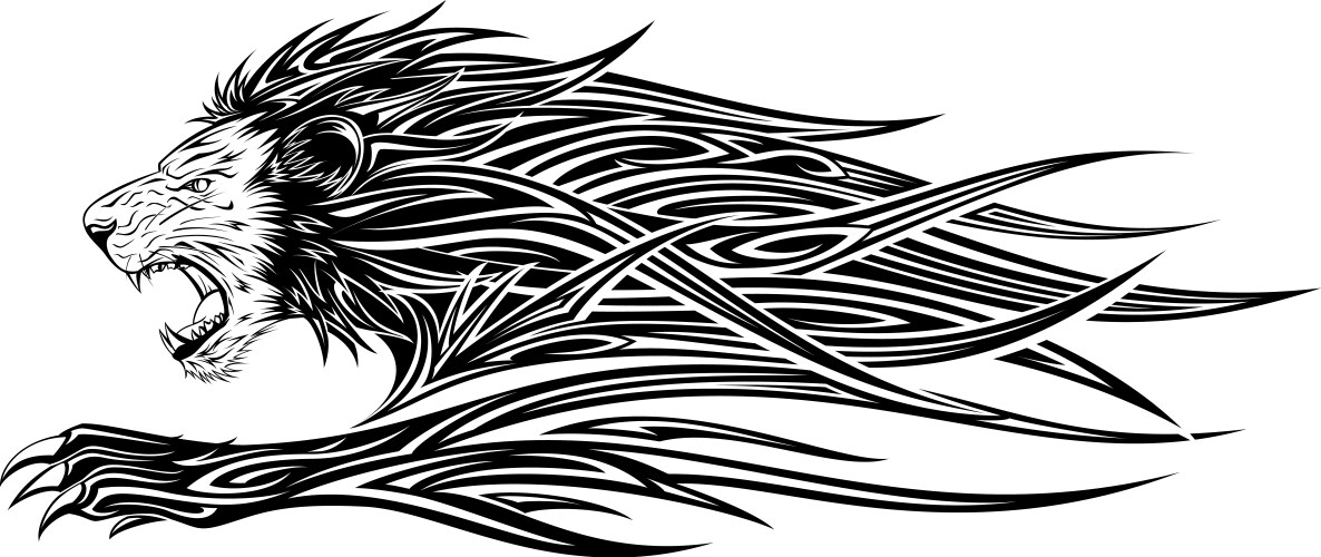 Gothic lion Royalty Free Vector Image - VectorStock