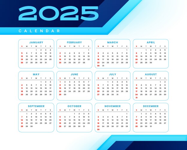 2025 Calendar Year Vector Images (over 14,000)