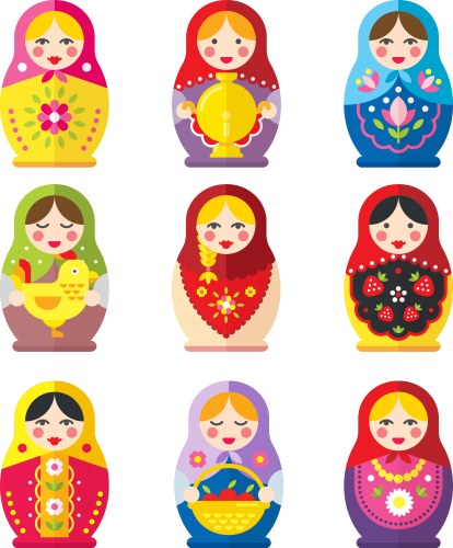 Matryoshka Vector Images (over 2,800)