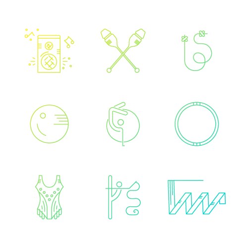 Rhythmic Gymnastics Rope Vector Images (98)