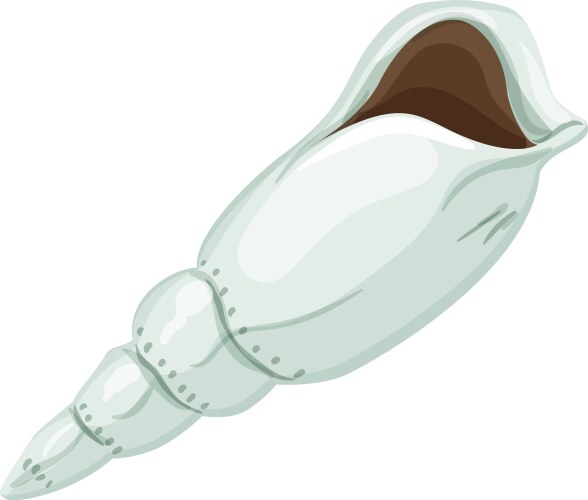 Snail sea shell cartoon Royalty Free Vector Image