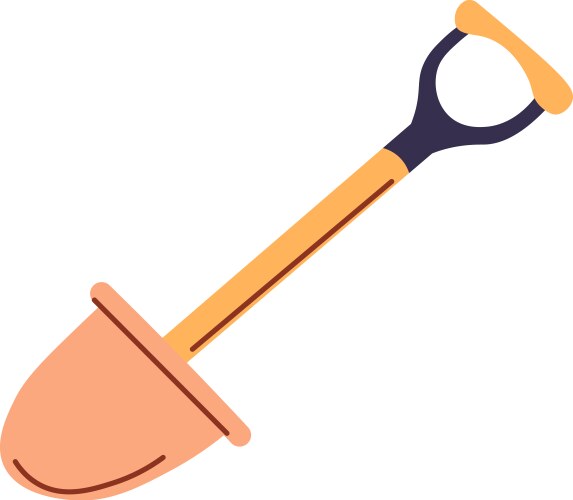 Object of a sickle tool for gardening Royalty Free Vector