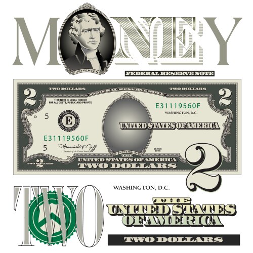 Dollar bills Royalty Free Vector Image - VectorStock