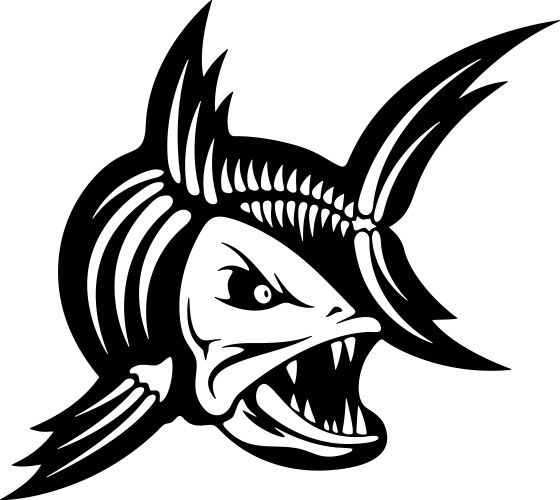 Logo Fish Skeleton Vector Images (over 1,300)