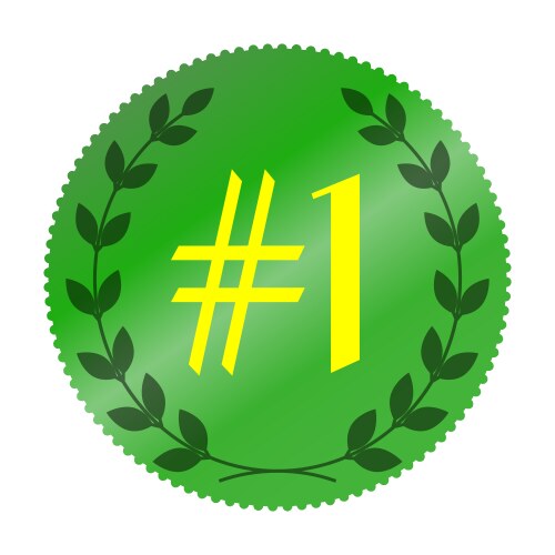 Number one symbol Royalty Free Vector Image - VectorStock