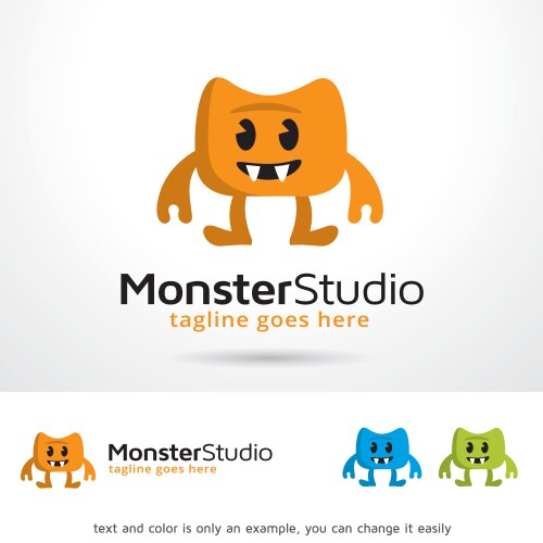 Cute happy monster Royalty Free Vector Image - VectorStock