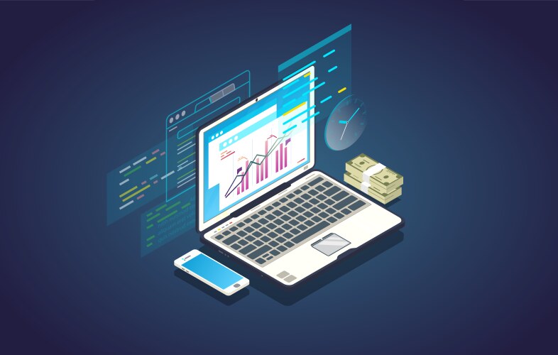 Software development banner Royalty Free Vector Image