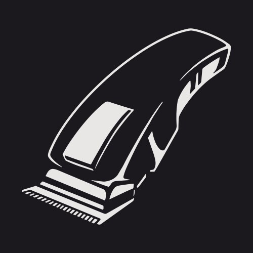 Vintage monochrome barbershop labels Royalty Free Vector