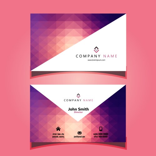 Low poly shapes design for business brochure Vector Image