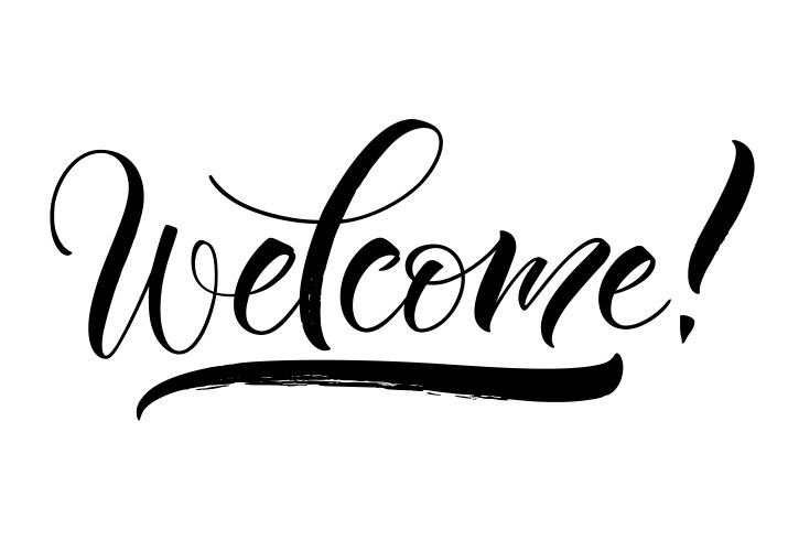 Hello hand lettering Royalty Free Vector Image