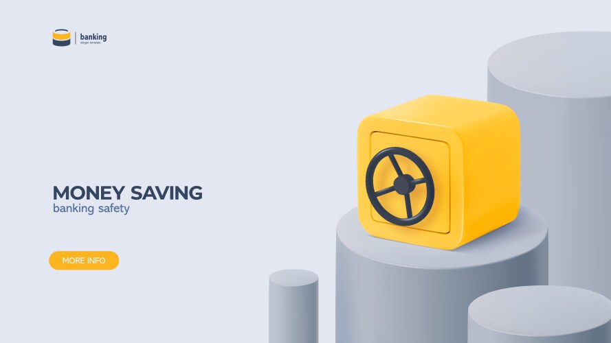 3d safe box full of golden bars Royalty Free Vector Image