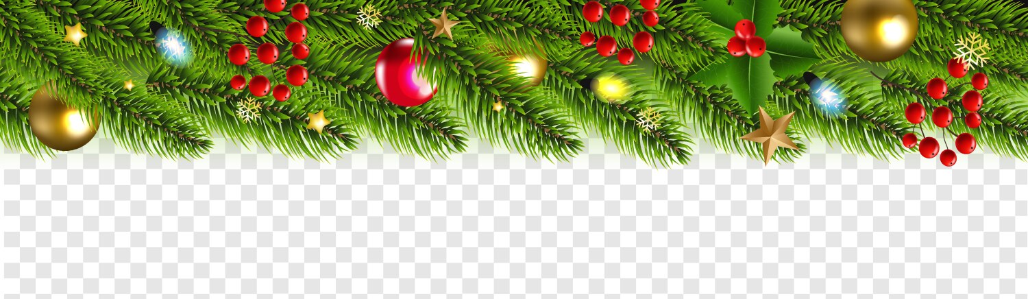 Red Christmas Holly Border Royalty Free Vector Image