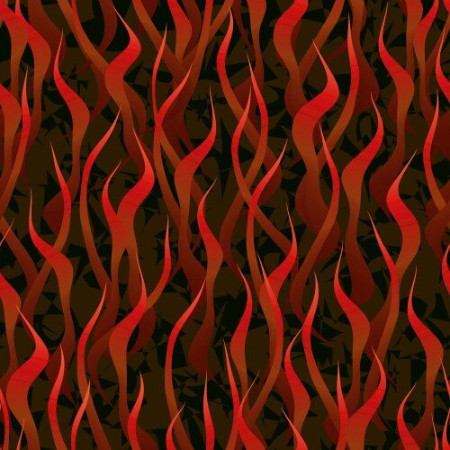 Seamless background of flames Royalty Free Vector Image