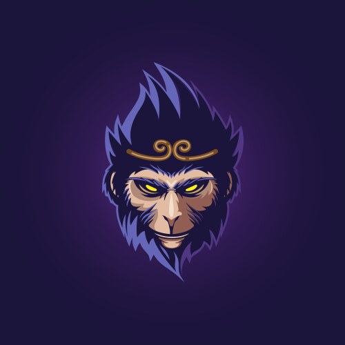 Monkey king Royalty Free Vector Image - VectorStock